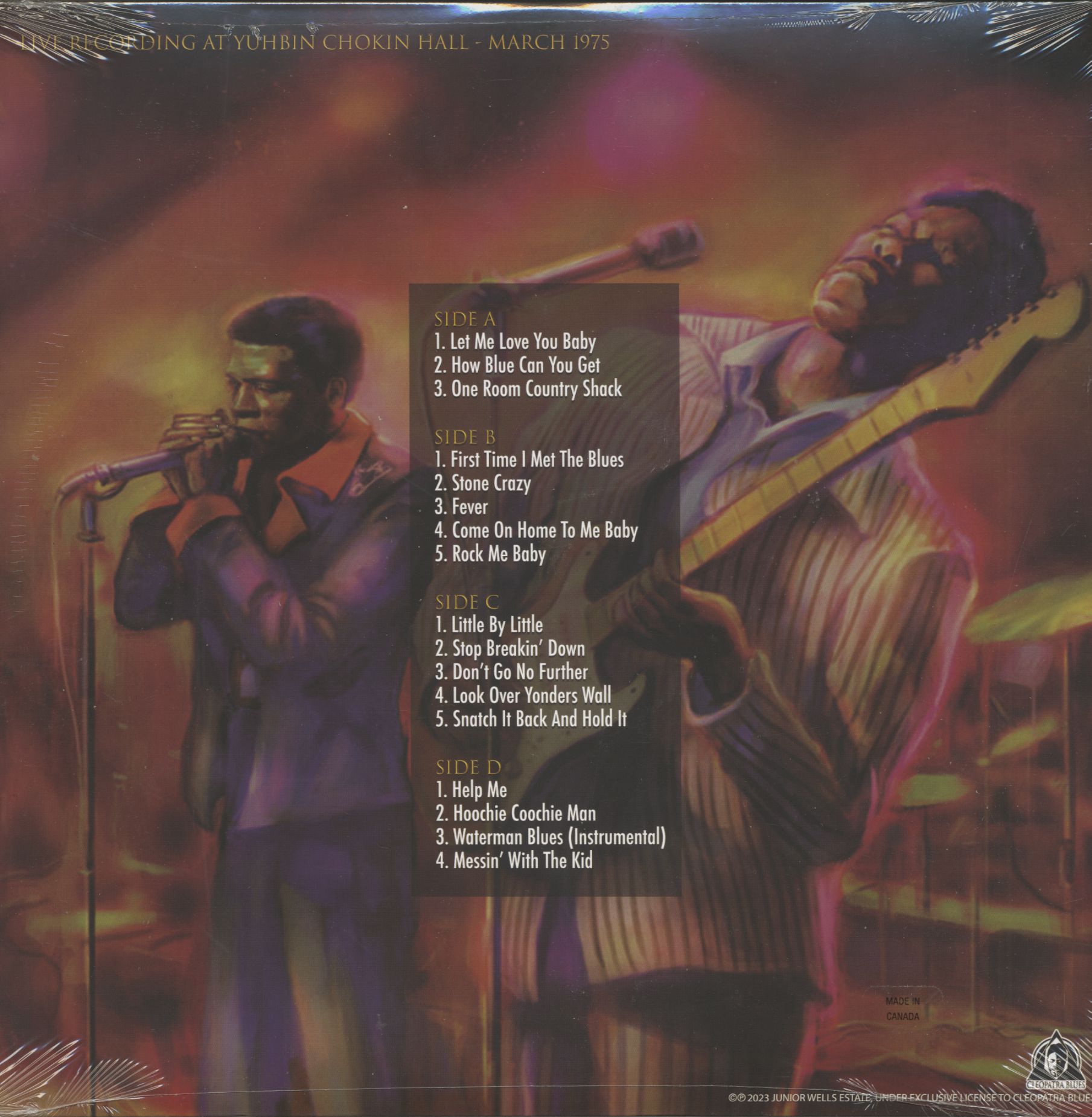 Junior Wells & Buddy Guy LP: Live In Hiroshima 1975 (2-LP, colored Vinyl, Ltd.) - Bear Family ...