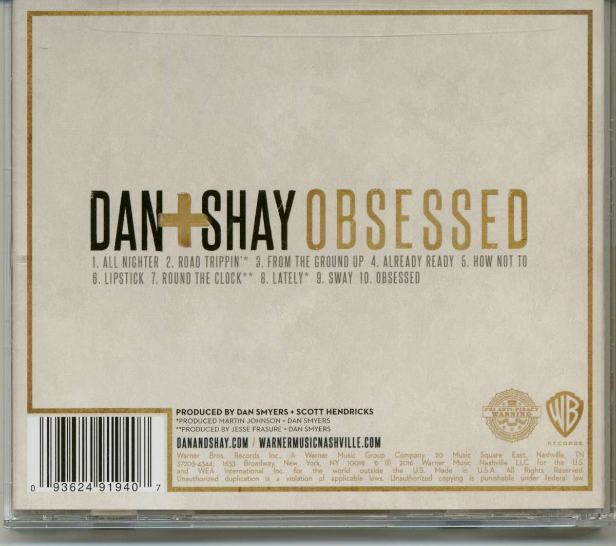 Dan & Shay CD: Obsessed (CD) - Bear Family Records