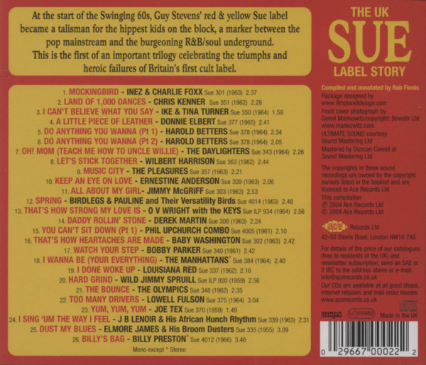 Various CD: The UK Sue Label Story - Bear Family Records
