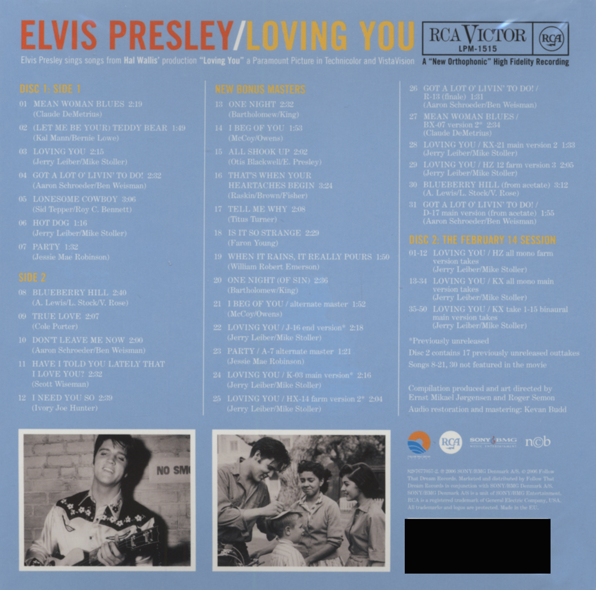 Elvis Presley CD: Loving You (2-CD) - Bear Family Records