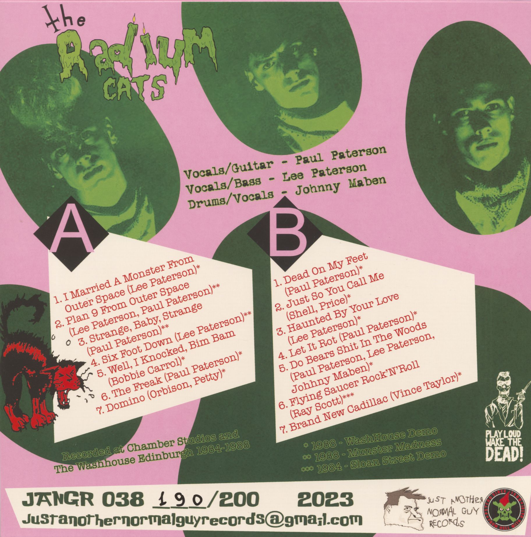 The Radium Cats LP: Unearthed From The Crypt - Vol.1 (LP, colored Vinyl ...