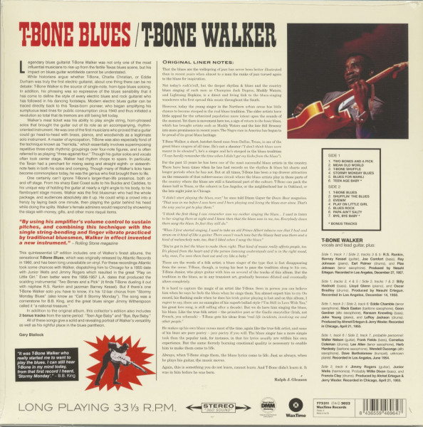 T-Bone Walker LP: T-Bone Blues (LP, 180g Vinyl, Ltd.) - Bear Family Records