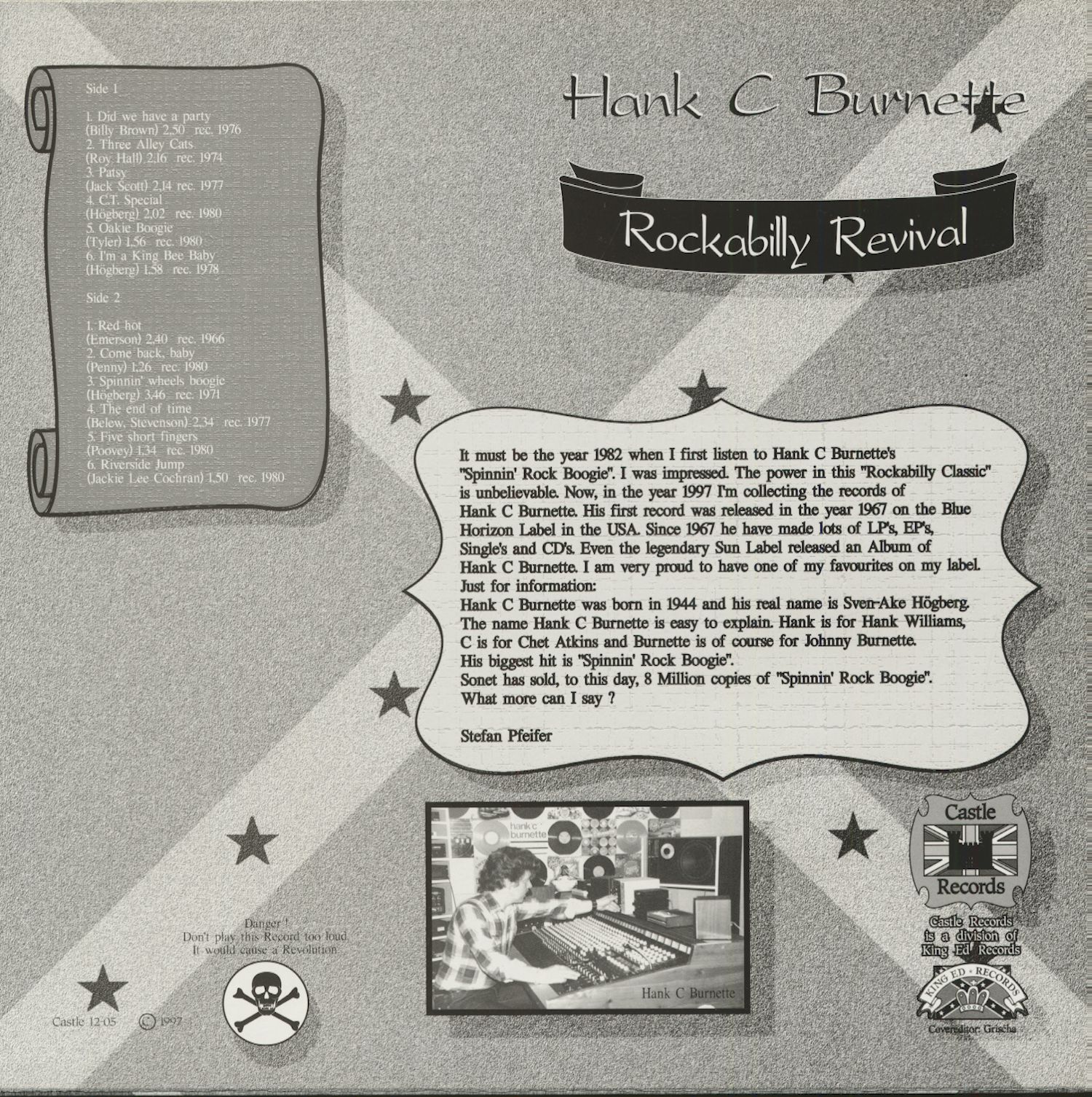 Hank C. Burnette LP: Rockabilly Revival (LP) - Bear Family Records