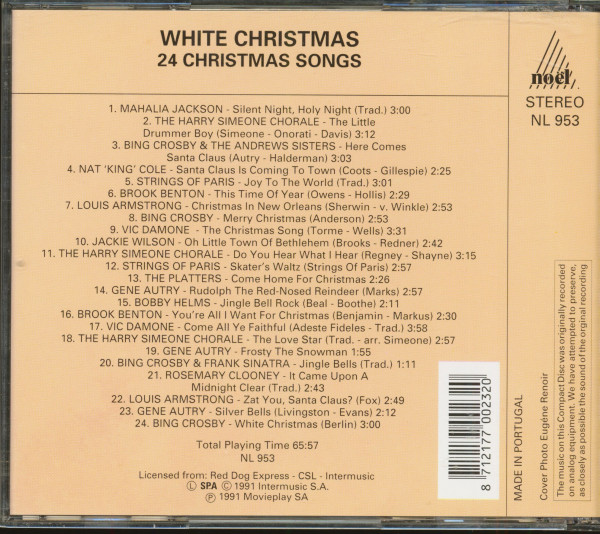 Various CD: White Christmas (CD) - Bear Family Records