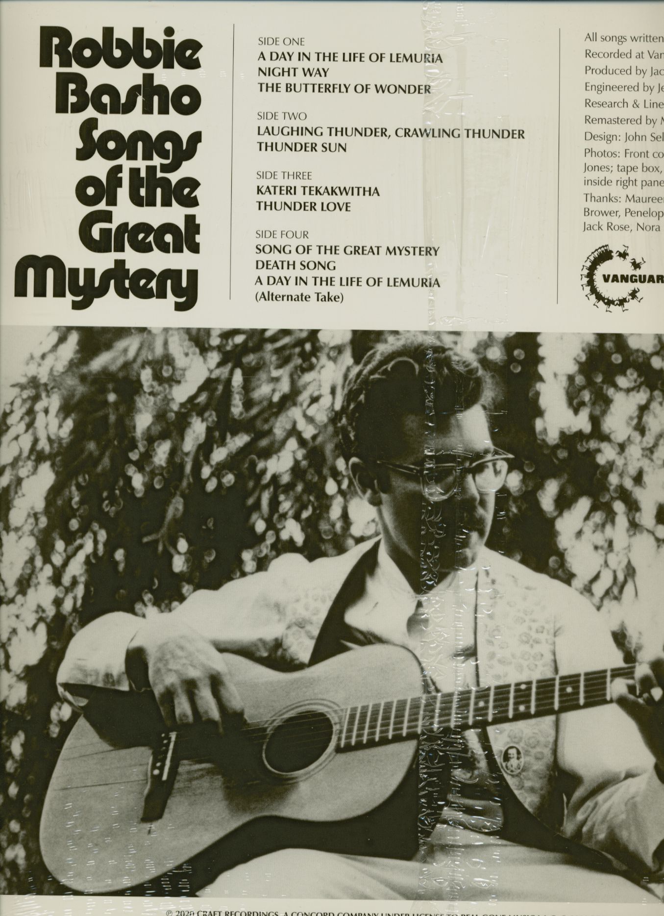 Robbie Basho LP: Song Of The Great Mystery (2-LP, Clear Vinyl, Ltd ...
