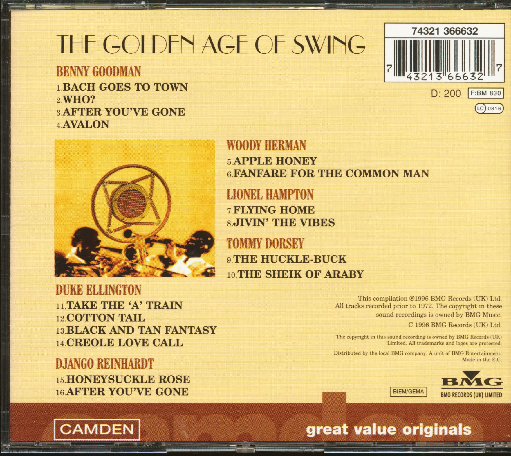 Various CD: The Golden Age Of Swing (CD) - Bear Family Records