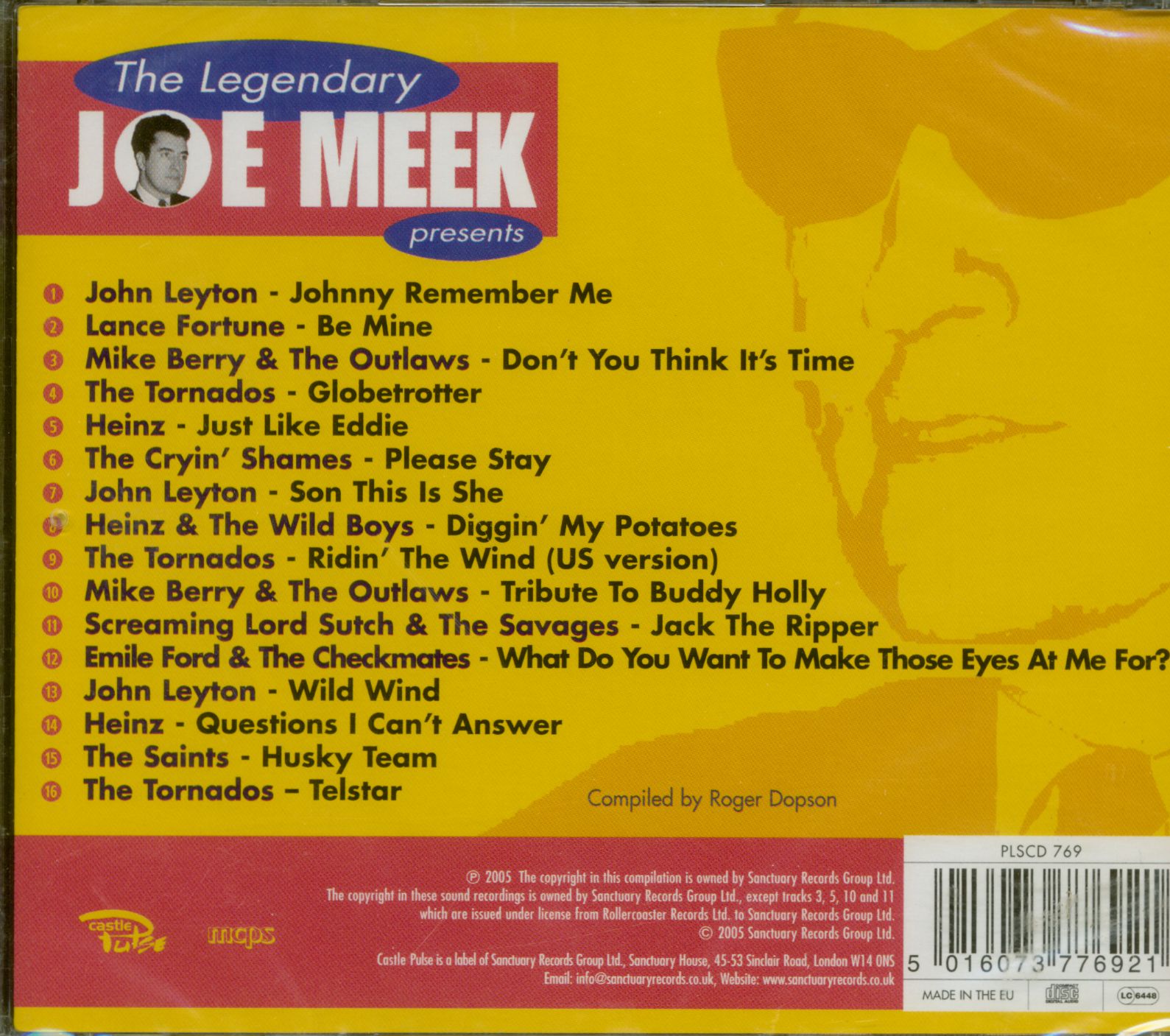 Joe Meek CD: The Legendary Joe Meek Presents (CD) - Bear Family Records