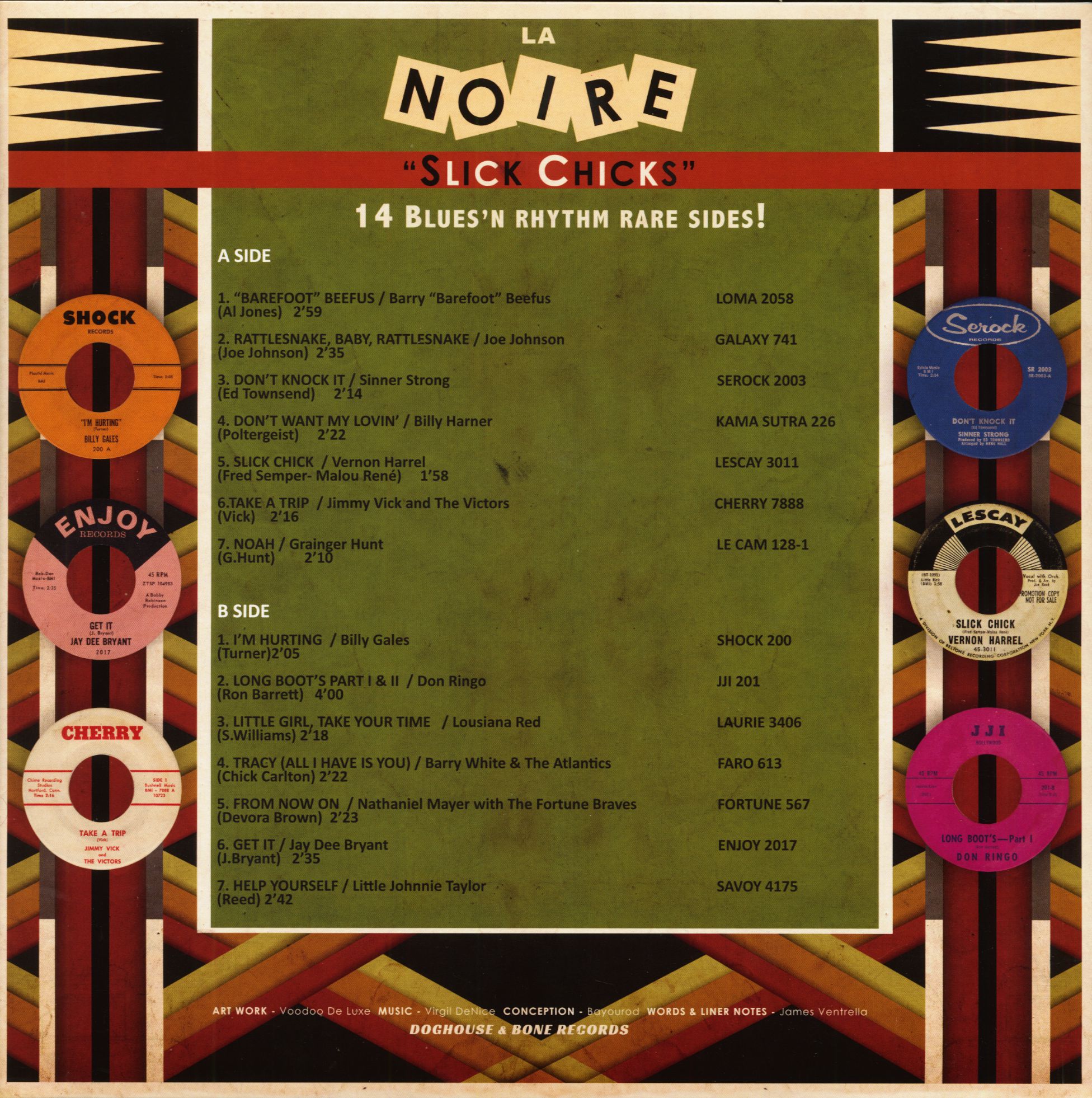 Various LP: La Noire, Vol.8 - Slick Chicks (LP) - Bear Family Records