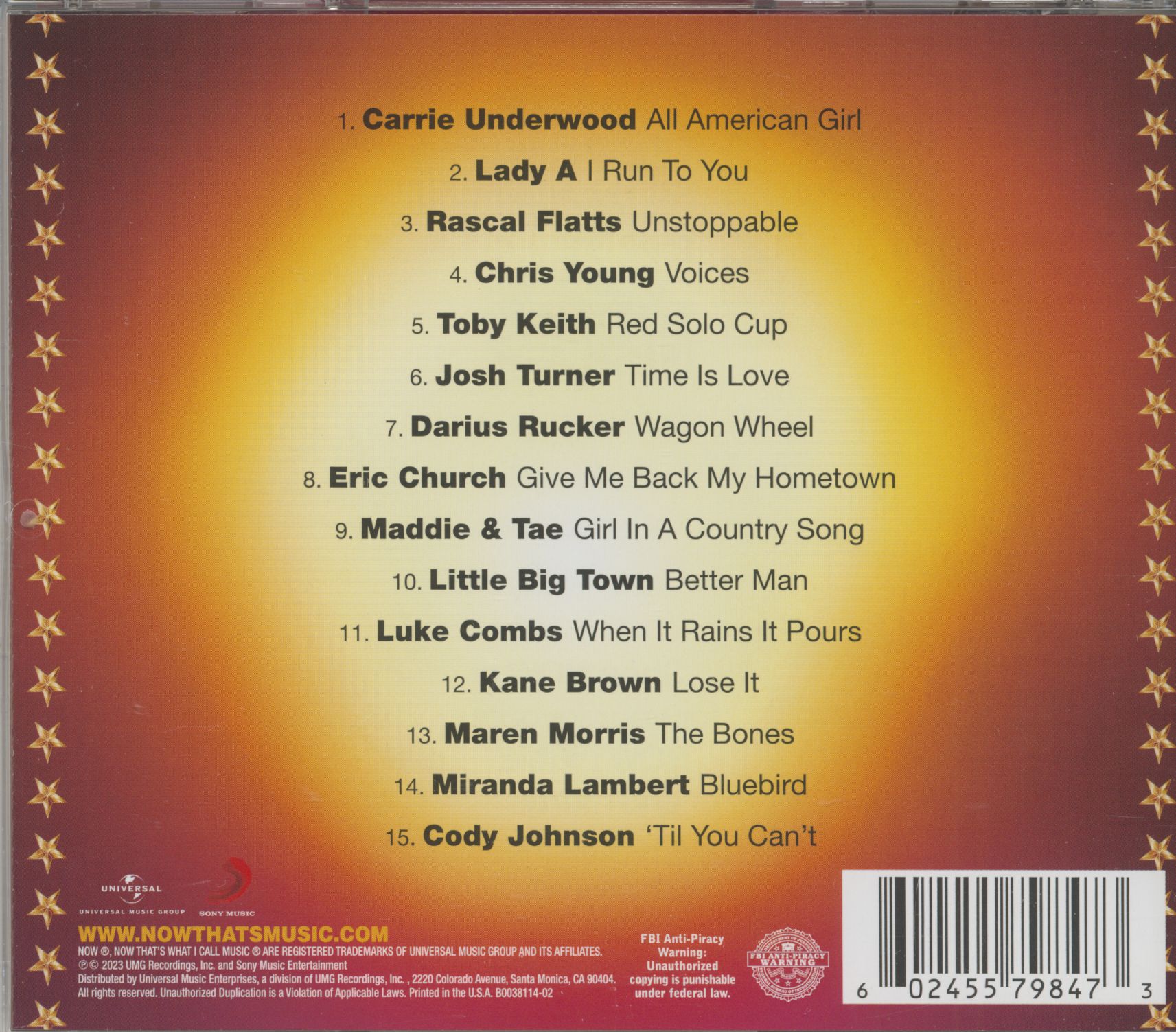 Various CD: NOW - The Very Best Of Country (CD) - Bear Family Records